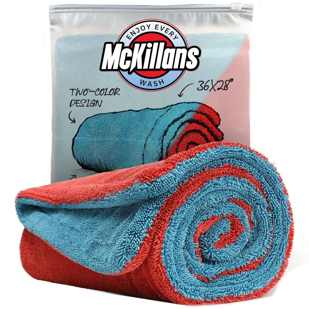 Dual Color Drying Towel 1200GSM 36x28" – McKillans