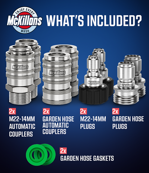 Automatic M22-14mm Quick Connect Kit – McKillans